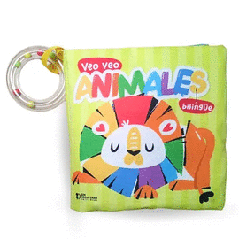 VEO VEO ANIMALES (BILINGÜE). LIBRO DE TELA CON SONAJERO. Libro en papel ...